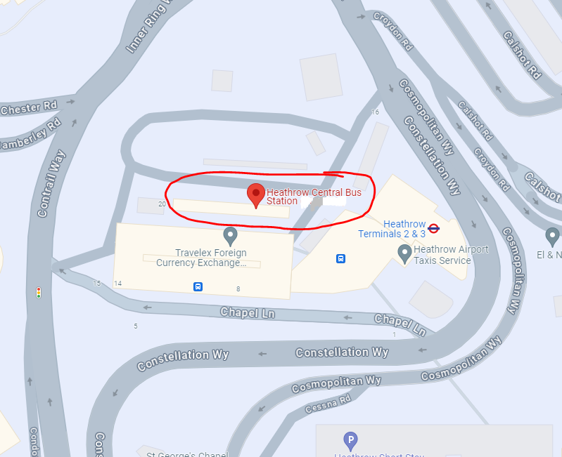 Where are your coach stops at Heathrow Airport?