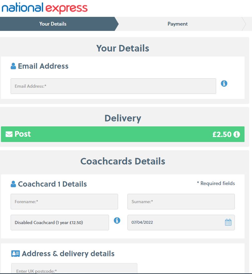 How do I purchase a Senior Coachcard online?