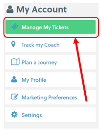 How can I amend my ticket online using My Account?