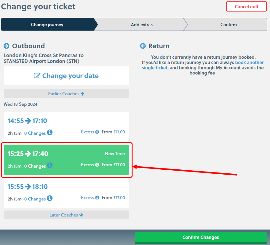How can I amend my ticket online using My Account?
